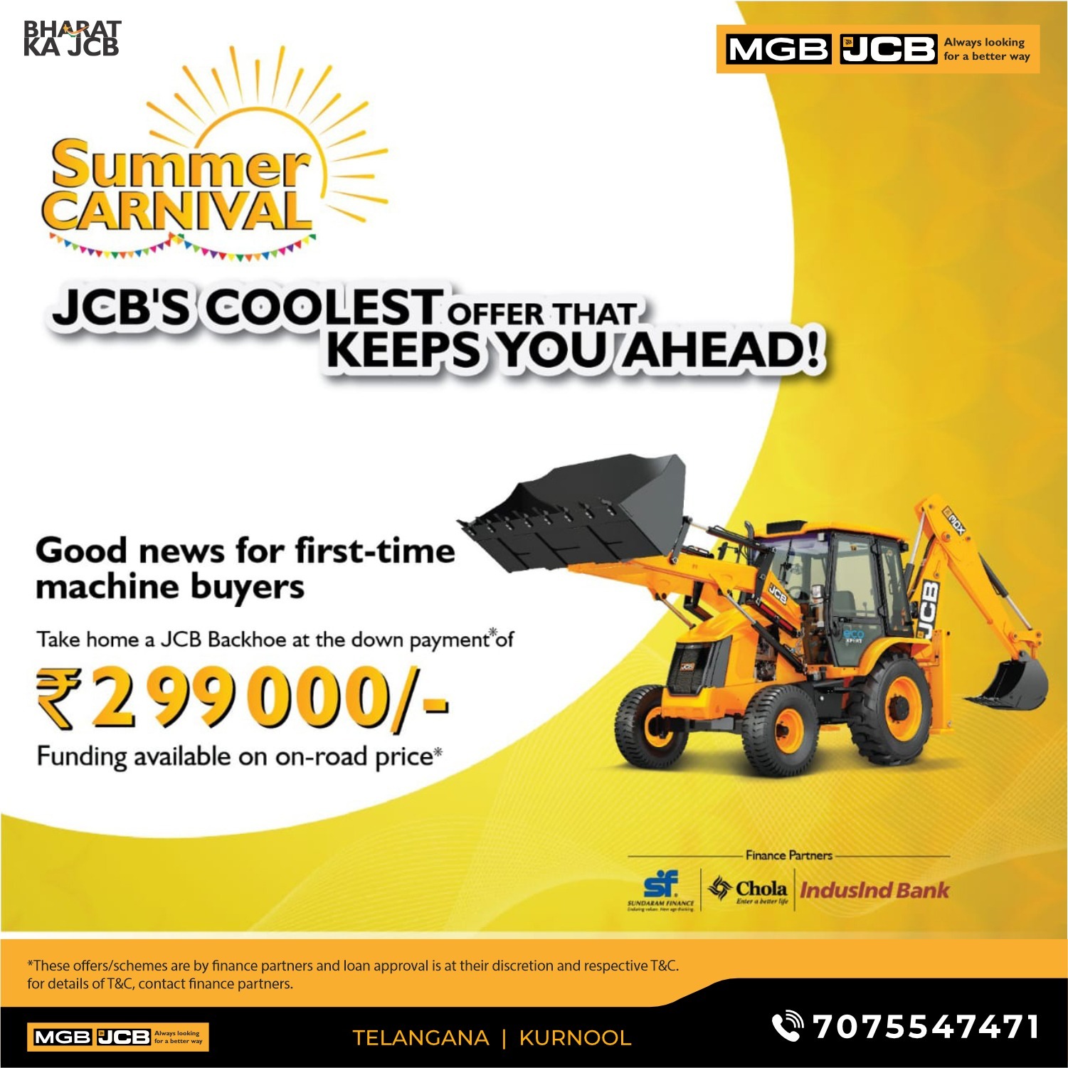 MGB JCB Campaign - MGB Motor and Auto Agencies Pvt. Ltd.